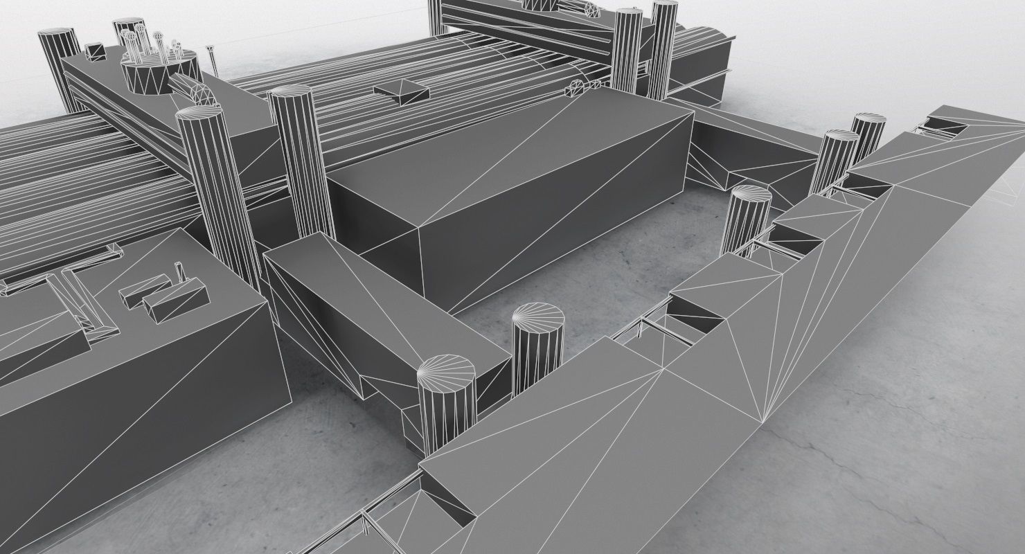 3D model EDDH Hangar 3A VR / AR / low-poly | CGTrader