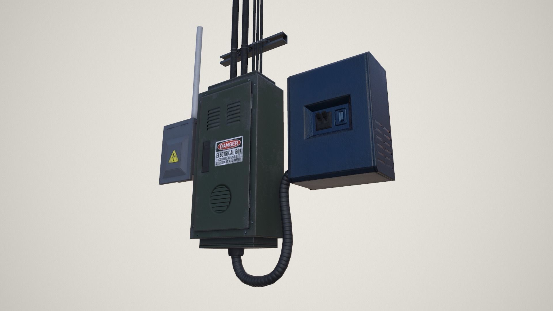 3D model Electrical Boxes VR / AR / low-poly | CGTrader