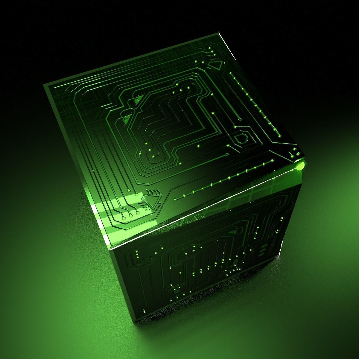 Alien Cube 3D model | CGTrader
