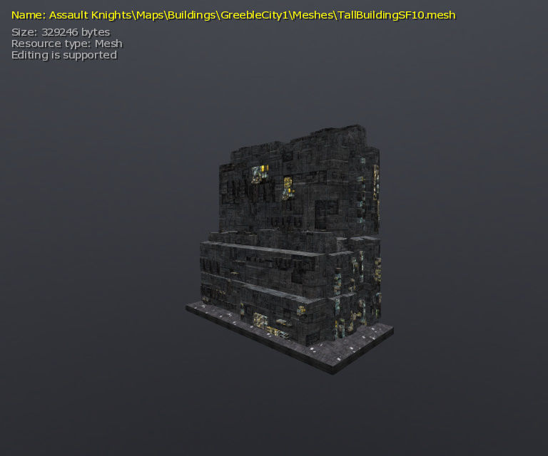 3D model 3D Greeble Buildings VR / AR / low-poly | CGTrader