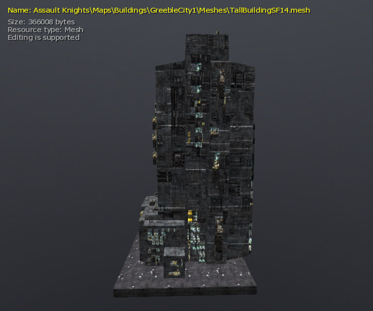 3D model 3D Greeble Buildings VR / AR / low-poly | CGTrader