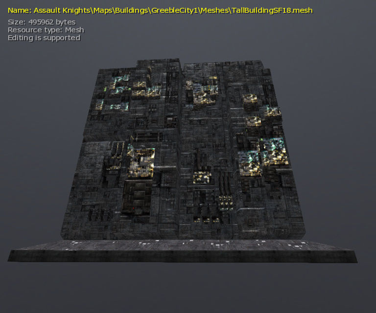 3D model 3D Greeble Buildings VR / AR / low-poly | CGTrader