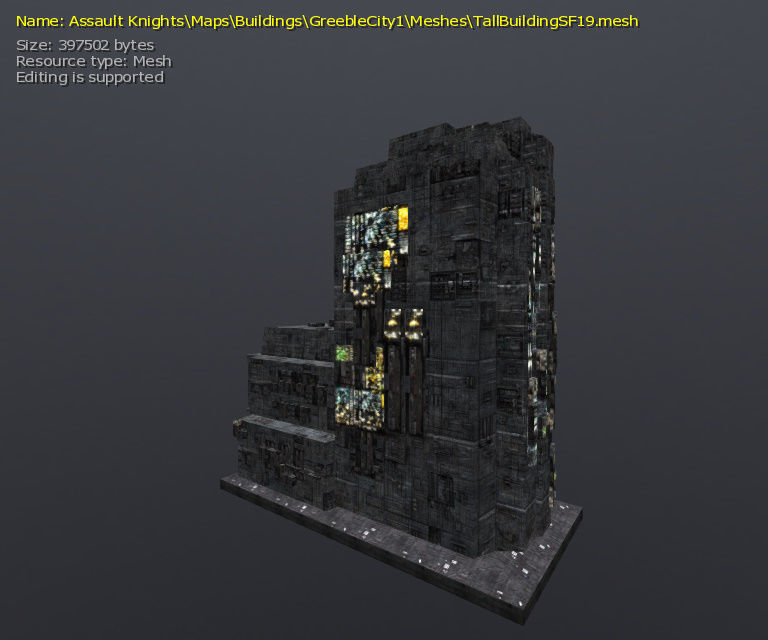 3D model 3D Greeble Buildings VR / AR / low-poly | CGTrader