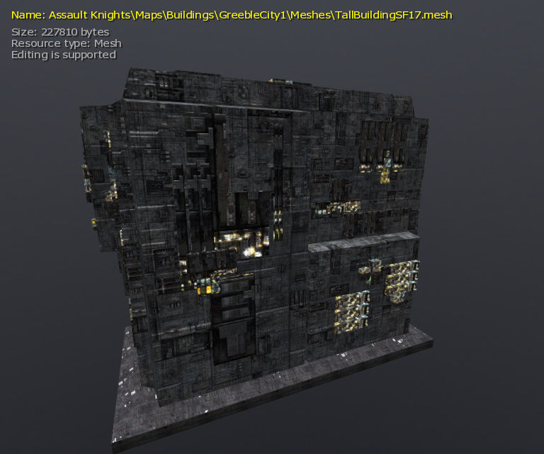 3D model 3D Greeble Buildings VR / AR / low-poly | CGTrader