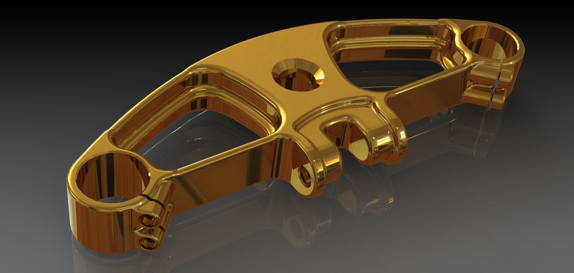 Triple clamp free 3D model | CGTrader