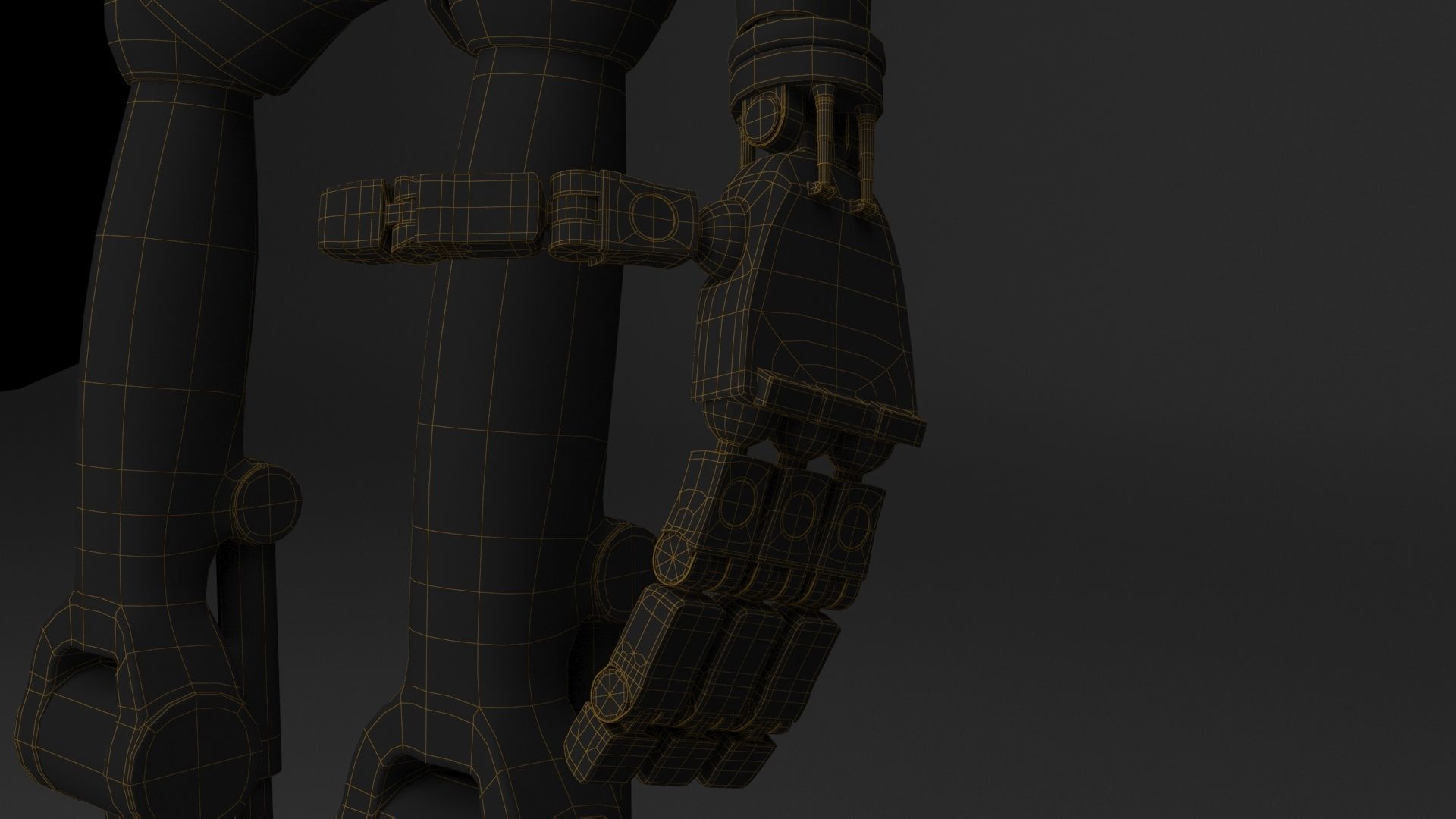 Rigged Synth Character free 3D model rigged | CGTrader