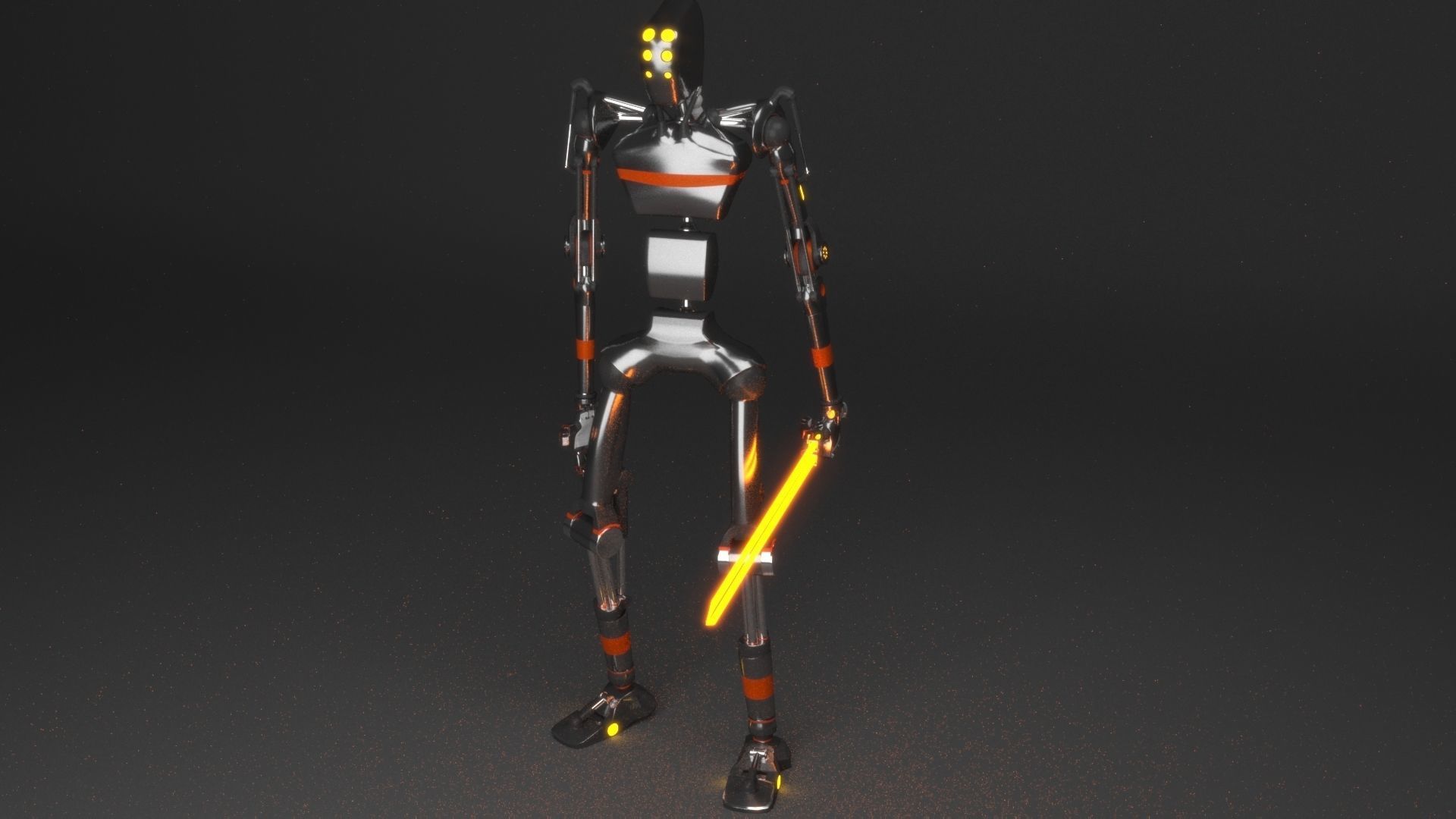 Rigged Synth Character free 3D model rigged | CGTrader