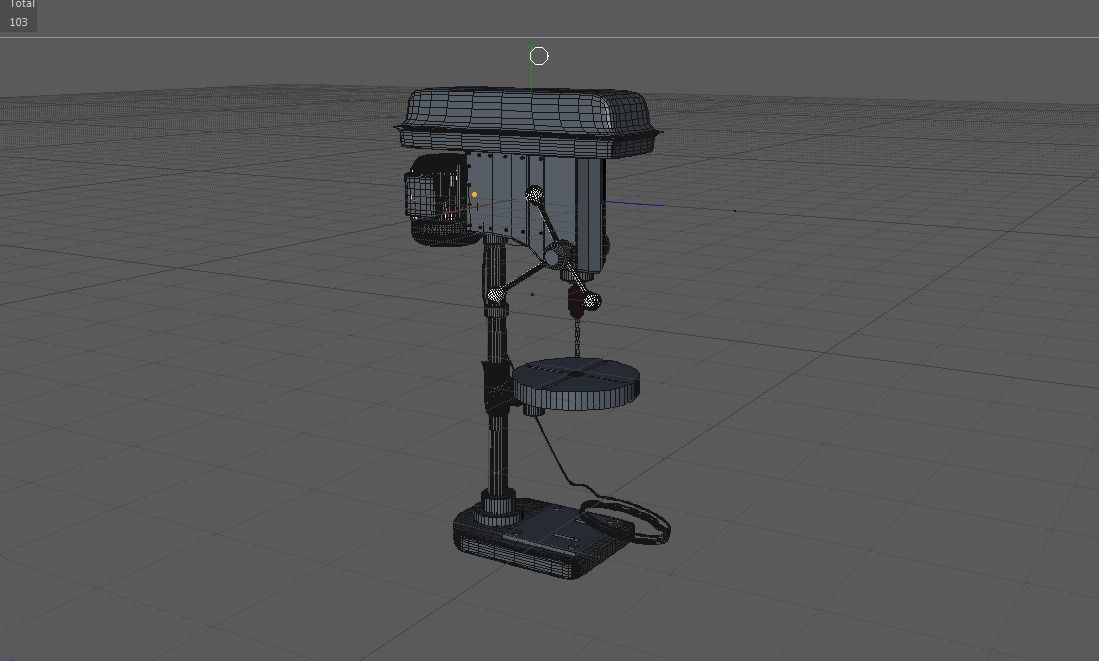 3D model Drill Machine Industrial Machine 3D Model VR / AR / low-poly ...