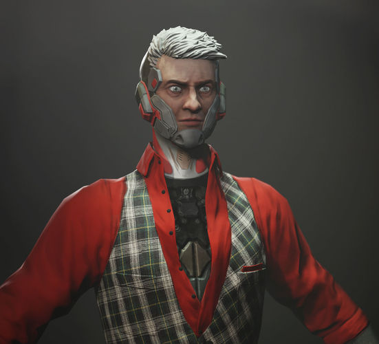 3D model Gunman VR / AR / low-poly rigged animated | CGTrader