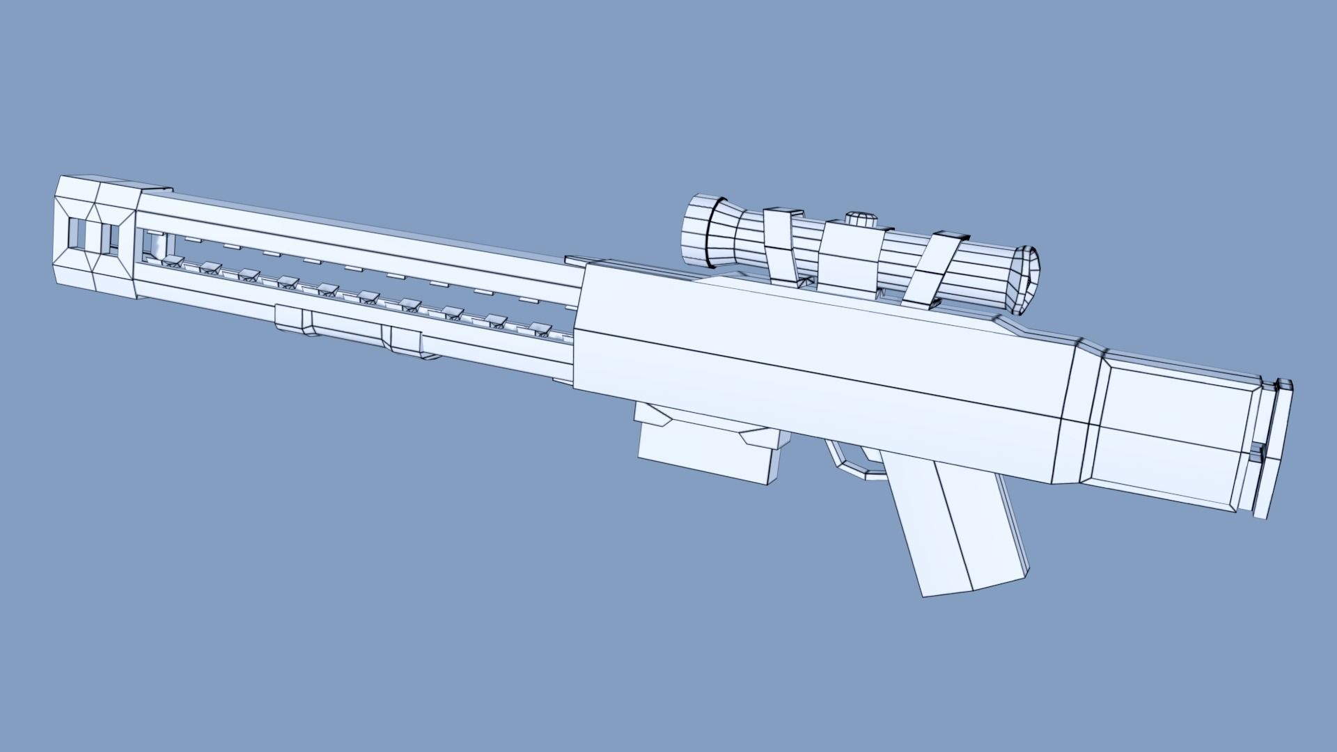 3D model Railgun for games VR / AR / low-poly | CGTrader