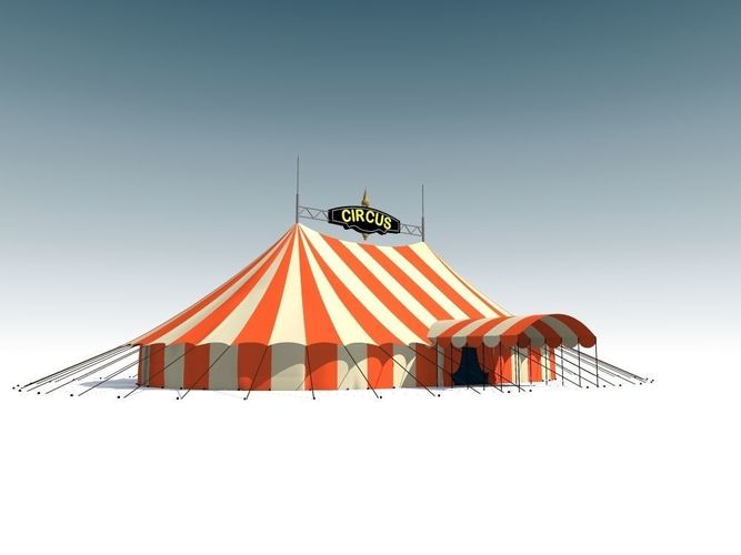 circus tent 3D model | CGTrader
