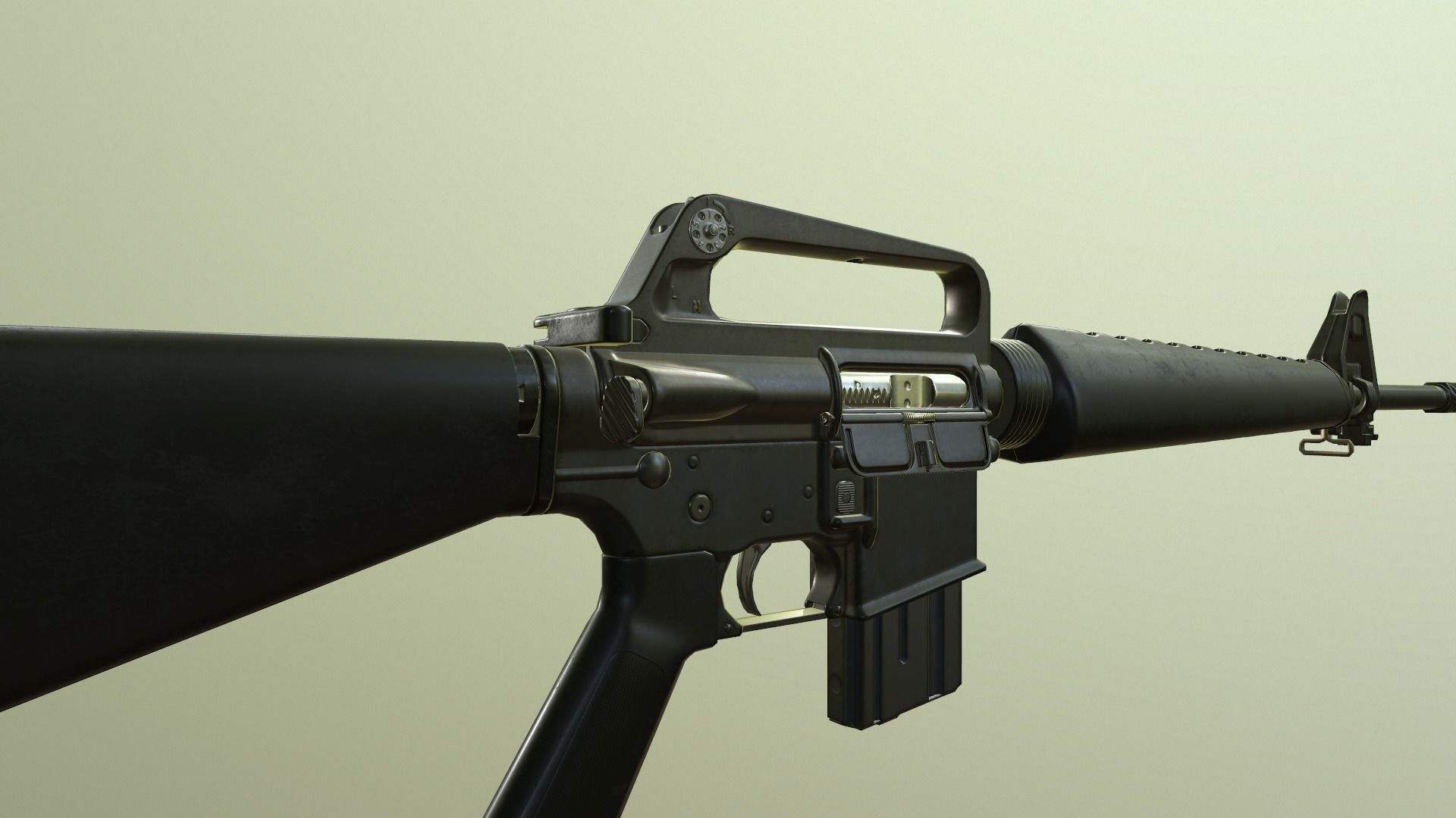 3D model M16A1 VR / AR / low-poly | CGTrader