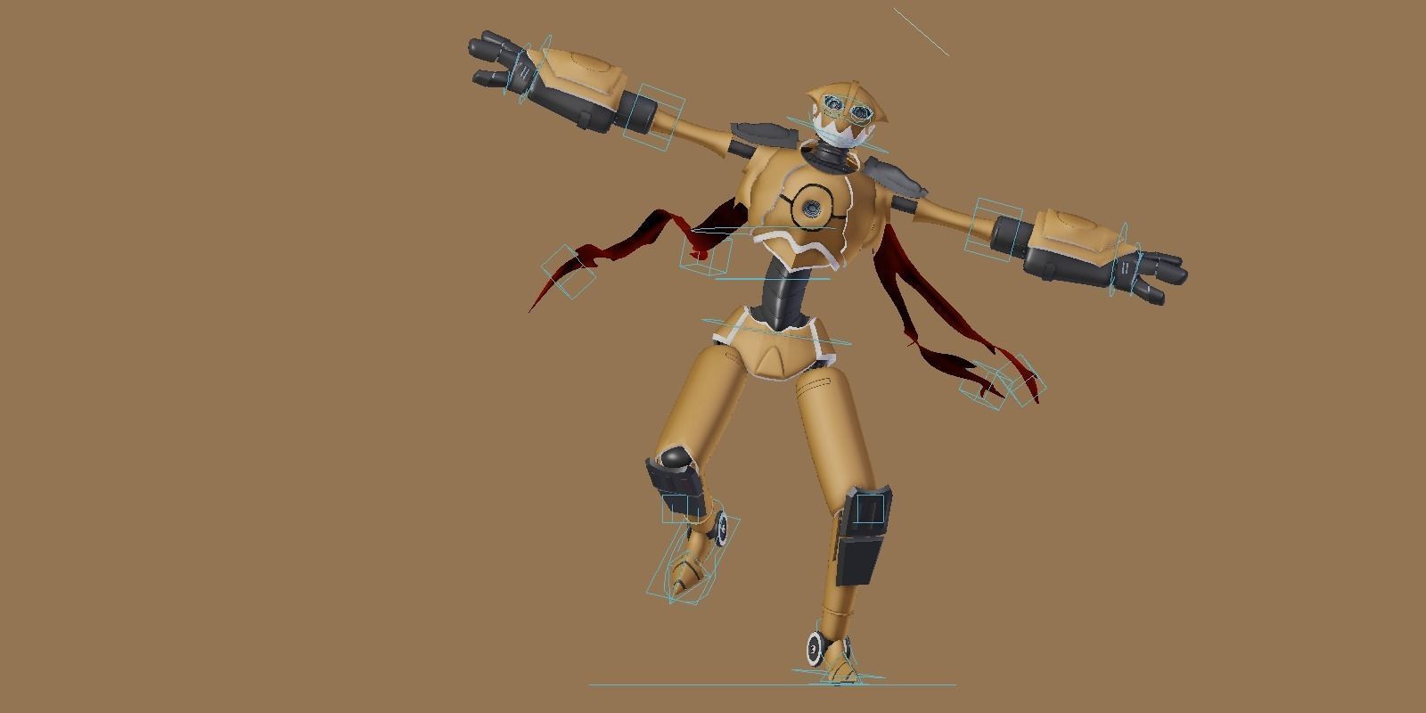 Rigged robot character model 3D model rigged | CGTrader
