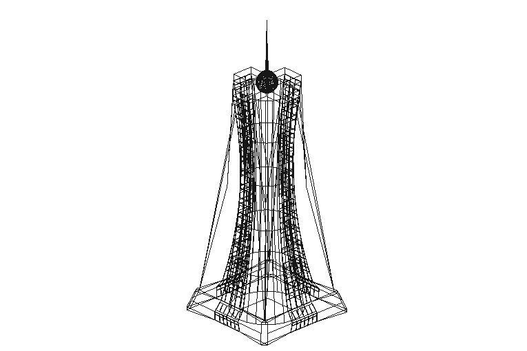 Glass Concrete Skyscraper 3D model | CGTrader