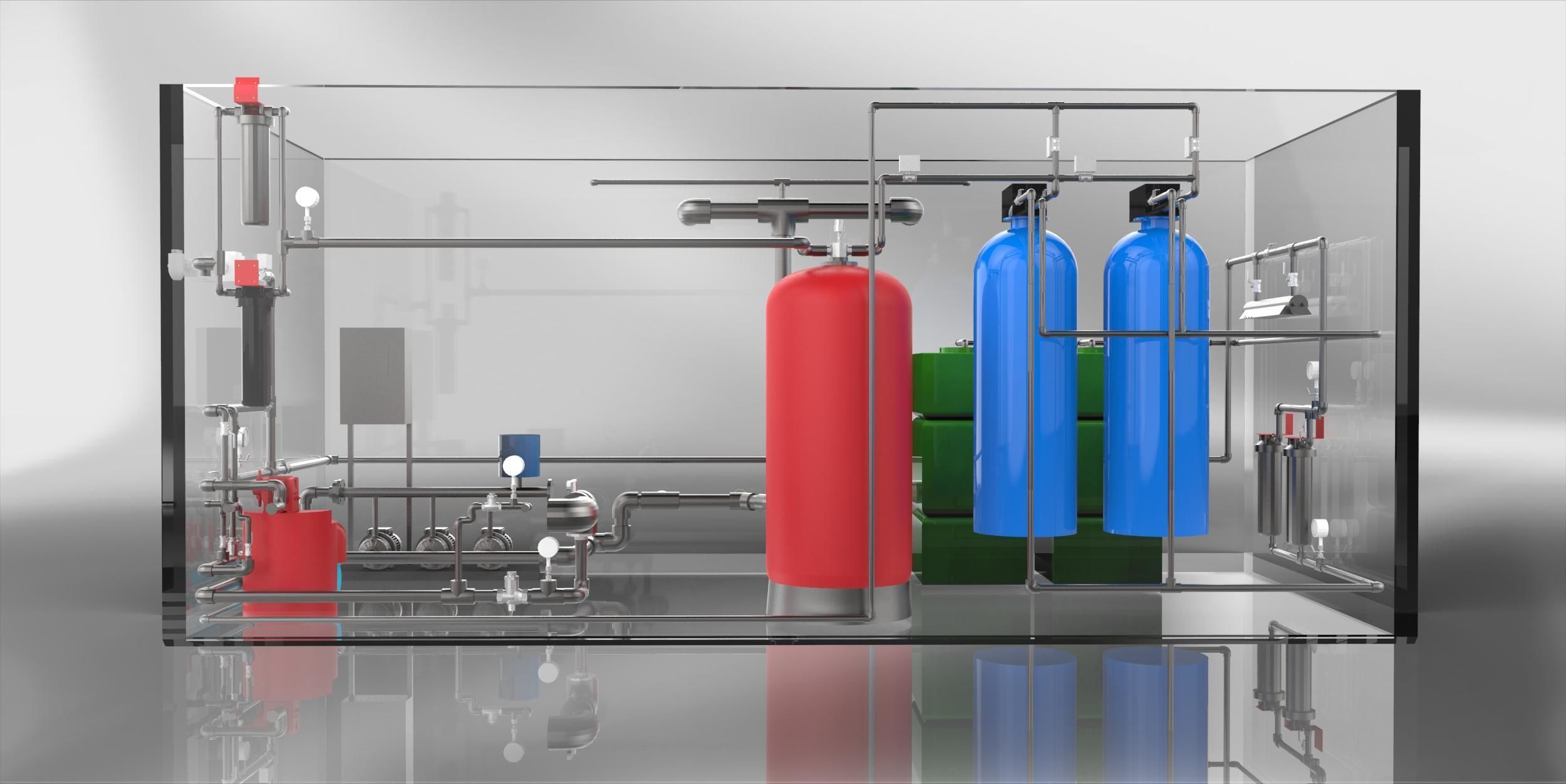 Water purification system 3D model | CGTrader