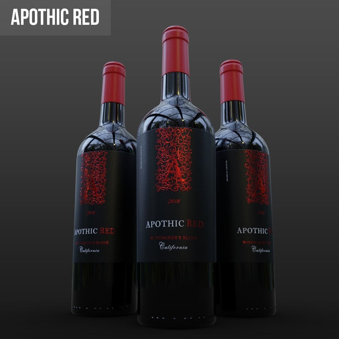 Apothic Red 3D model | CGTrader