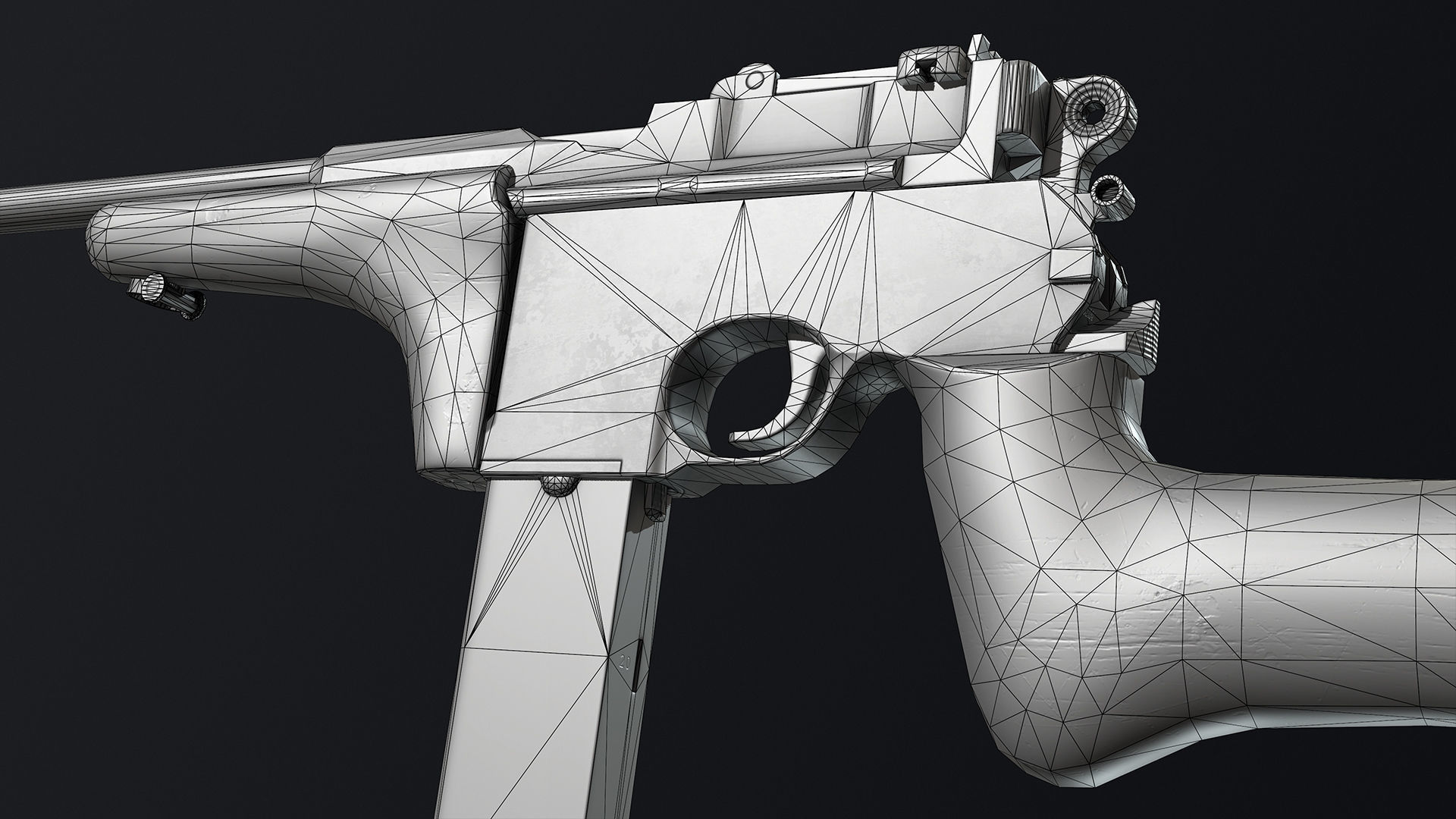 3D model PBR Mauser M1917 Trench Carbine VR / AR / low-poly | CGTrader