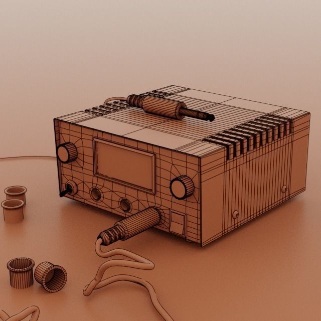 Tattoo gun kit 3D model rigged | CGTrader