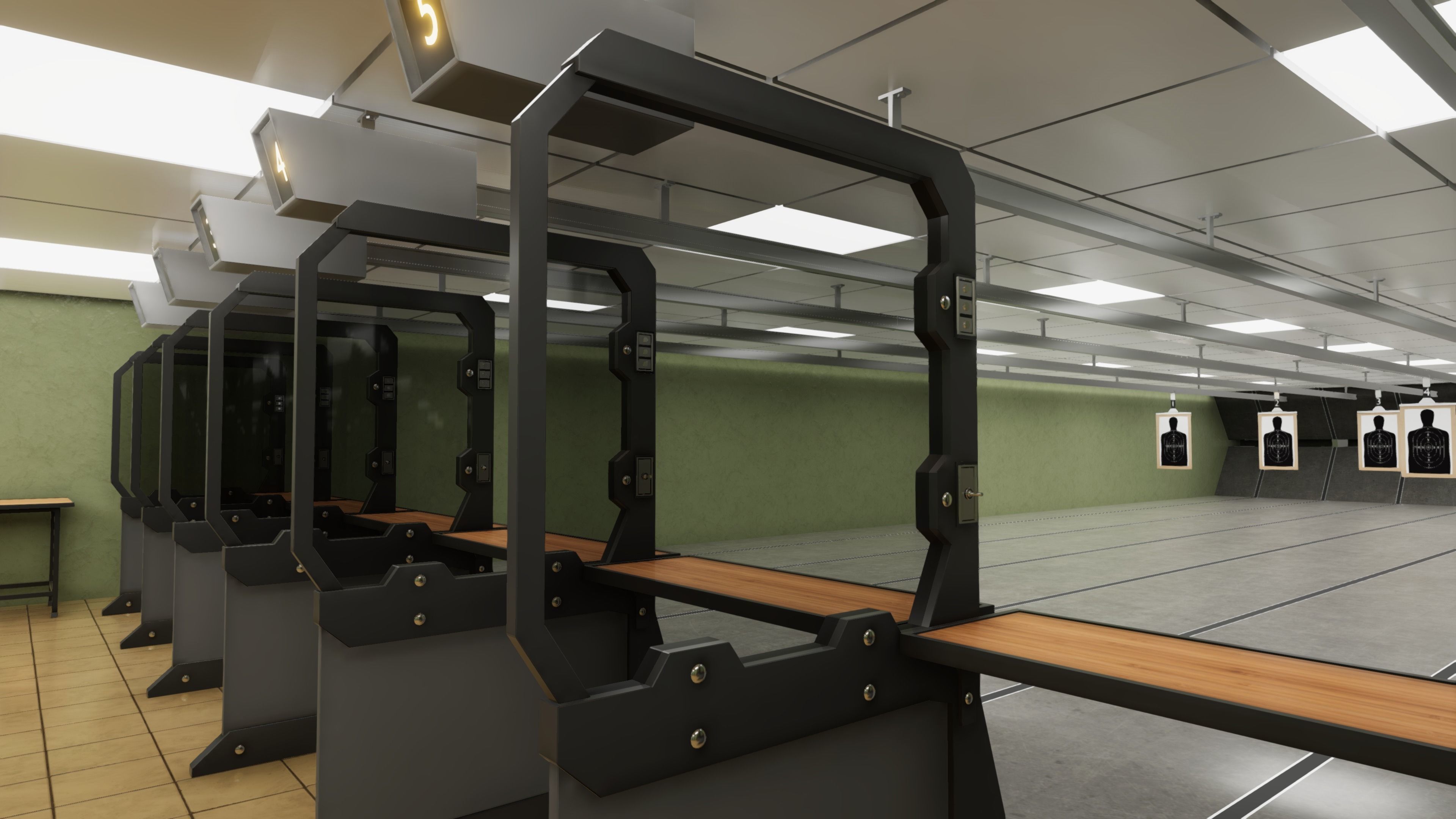 3D model HQ Shooting Range VR / AR / low-poly | CGTrader