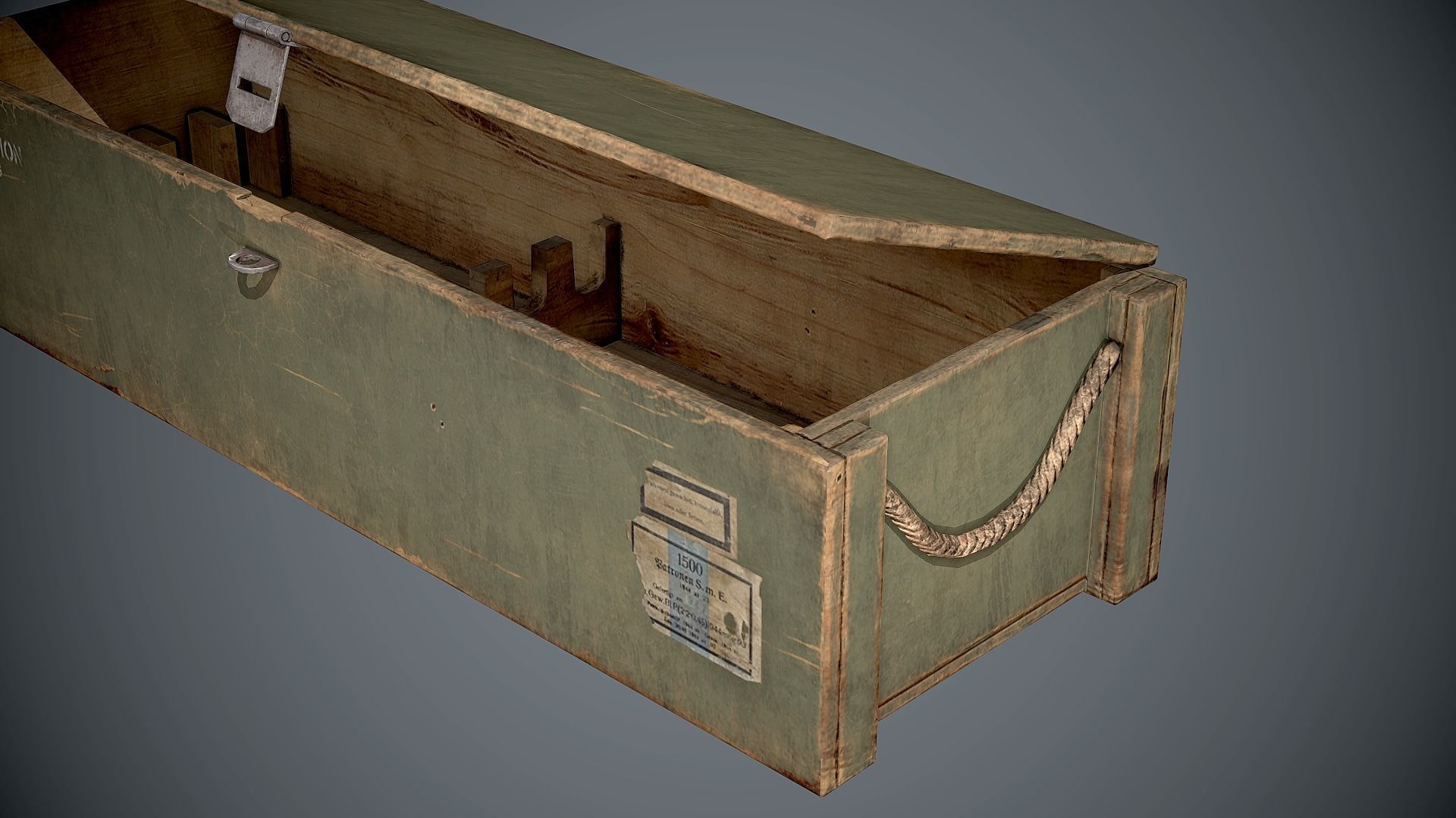 3D model World War 2 Military Weapon Box VR / AR / low-poly | CGTrader