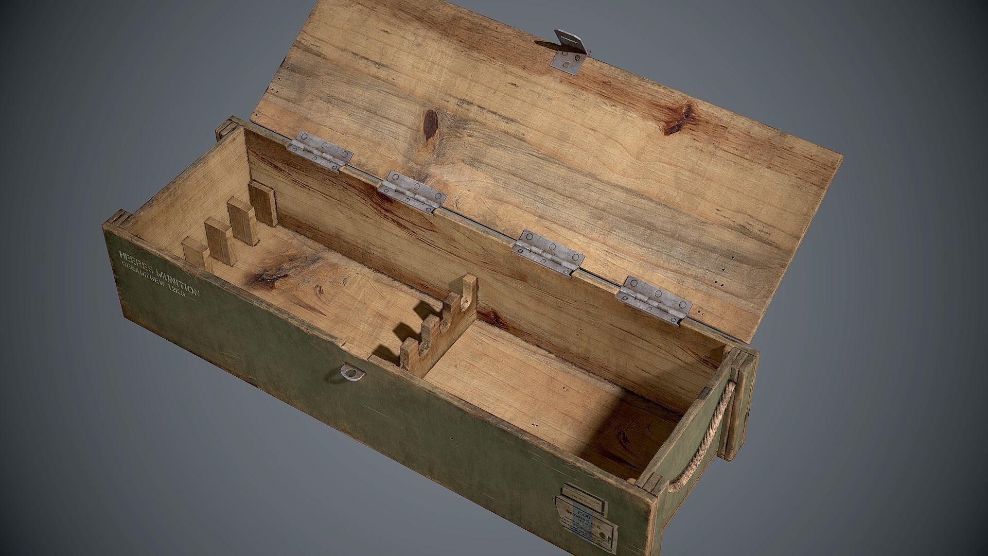3D model World War 2 Military Weapon Box VR / AR / low-poly | CGTrader