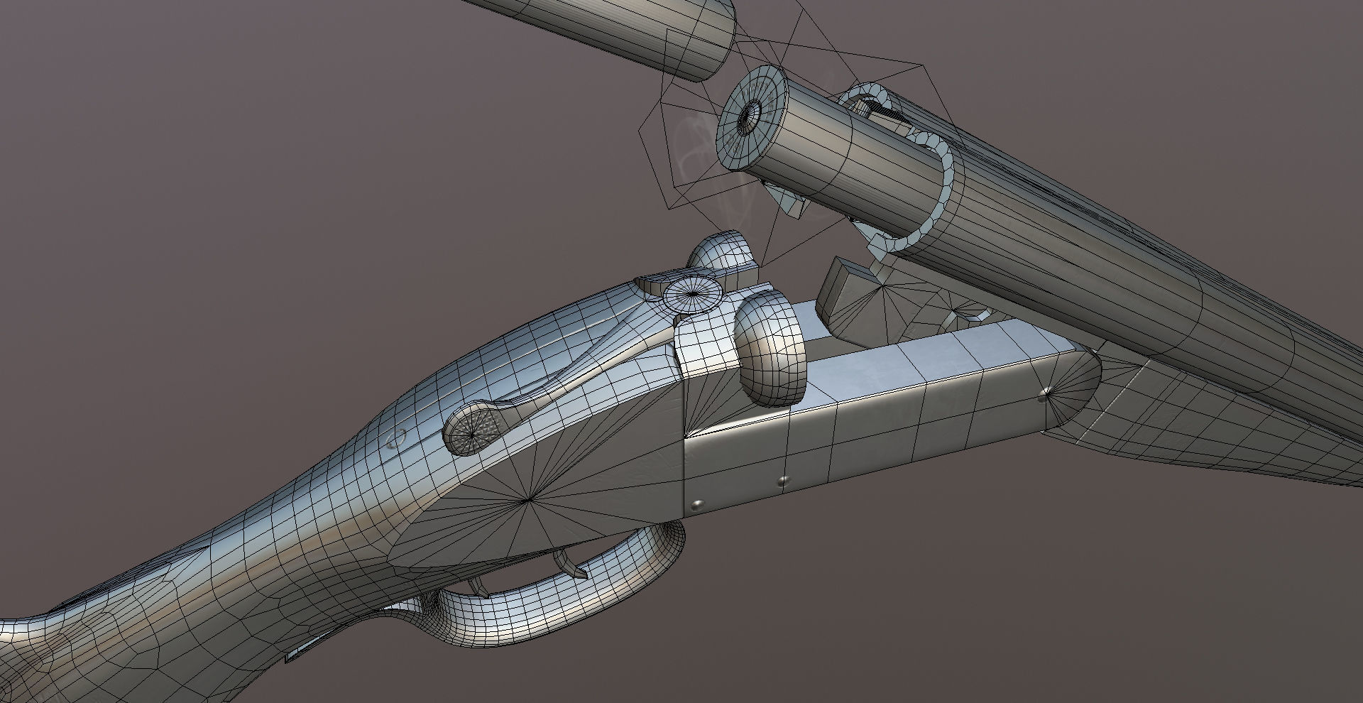 3D model Remington Double Barrel Shotgun VR / AR / low-poly | CGTrader