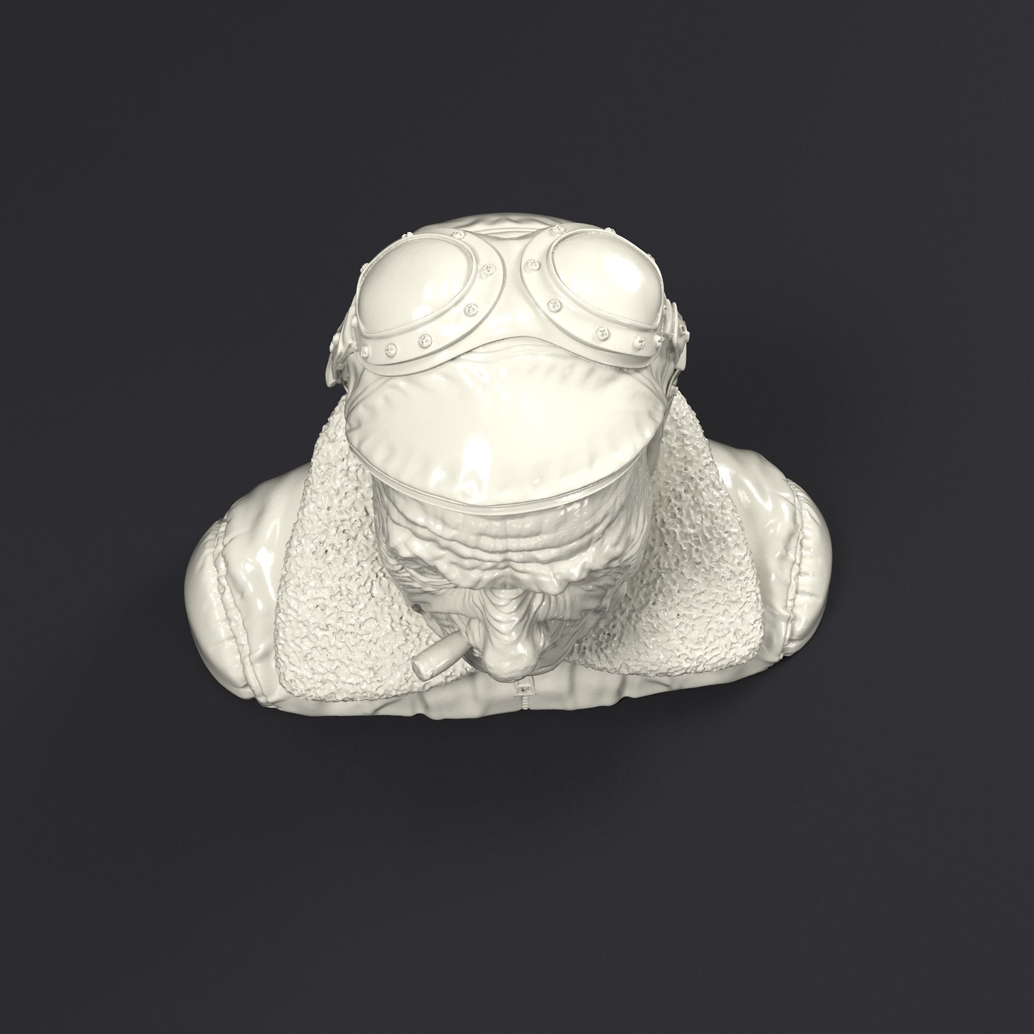 Steampunk pilot head 3D model 3D printable | CGTrader