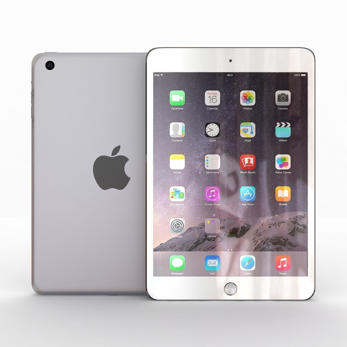 computer 3D model Apple Ipad Mini 3 Space Gray | CGTrader