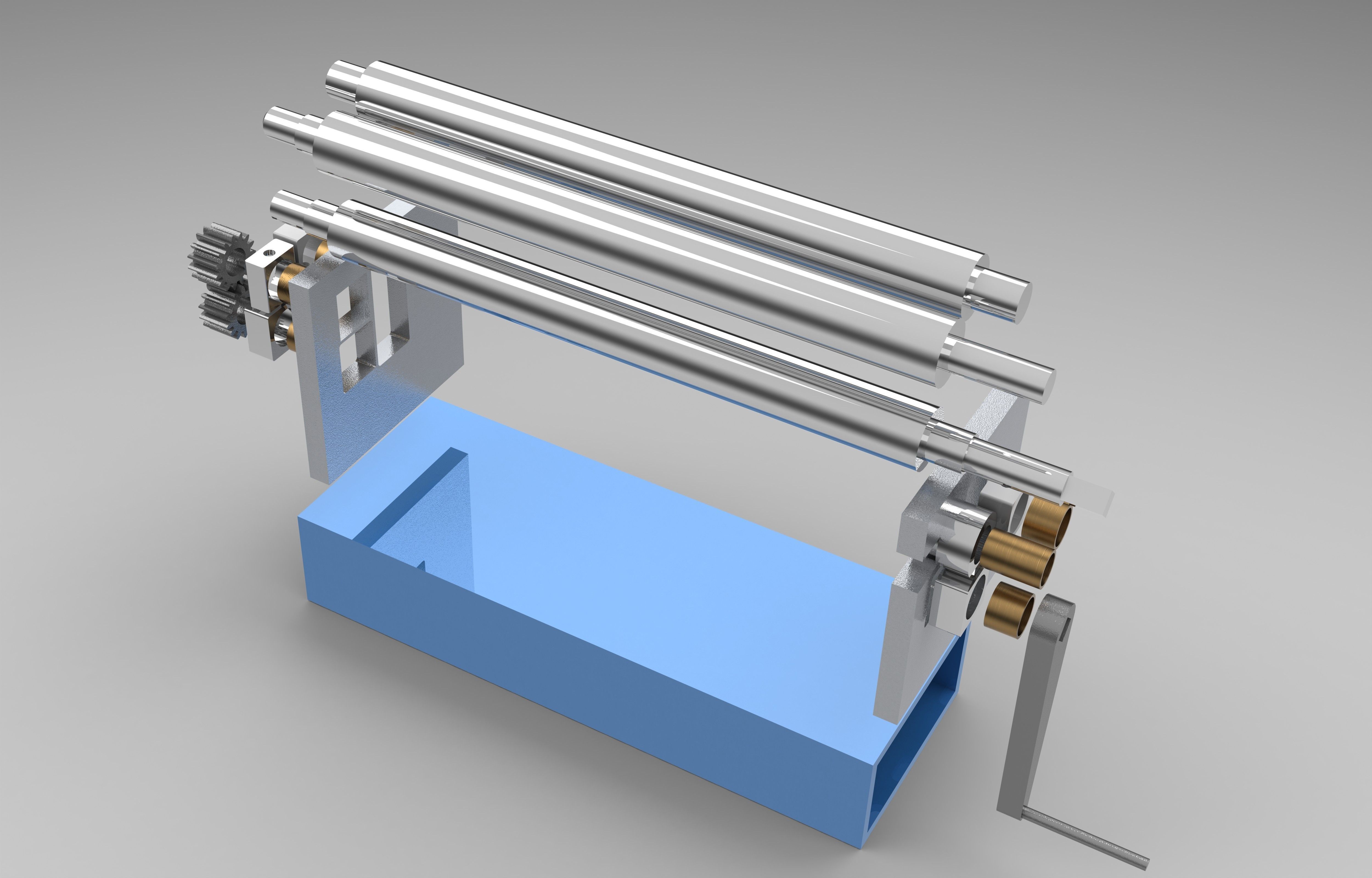 manual sheet metal bending machine free 3D model | CGTrader