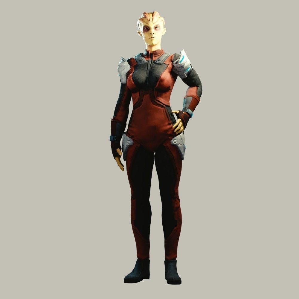 3D model Female Alien VR / AR / low-poly rigged | CGTrader