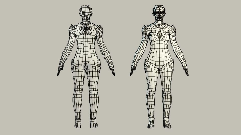 3D model Female Alien VR / AR / low-poly rigged | CGTrader