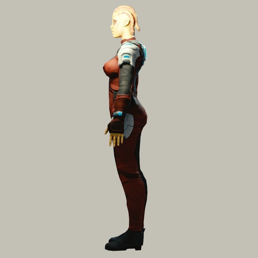 3D model Female Alien VR / AR / low-poly rigged | CGTrader