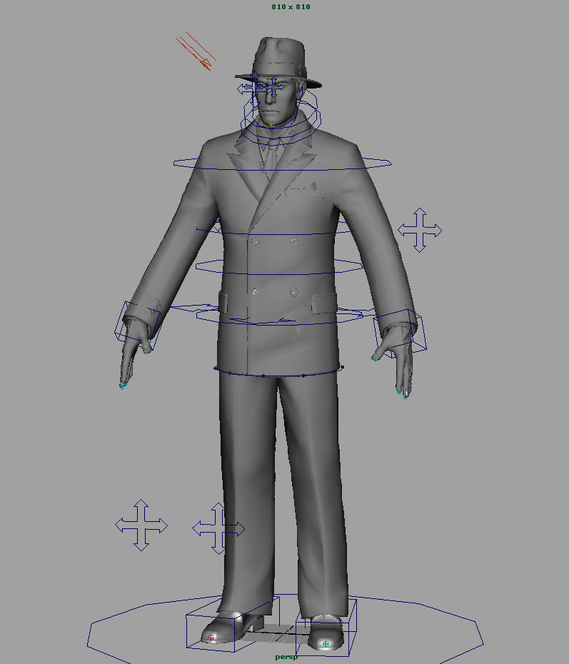 Gangster 3D Model 3D model rigged | CGTrader