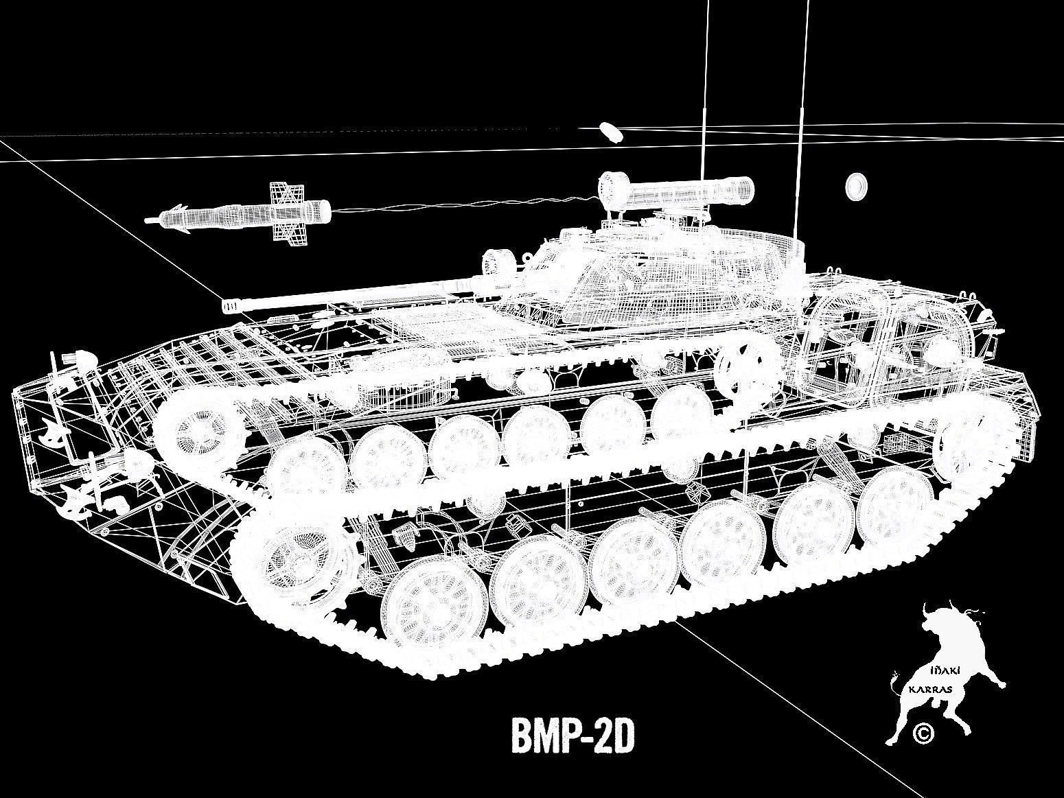 BMP-2D 3D Model MAX OBJ FBX | CGTrader.com