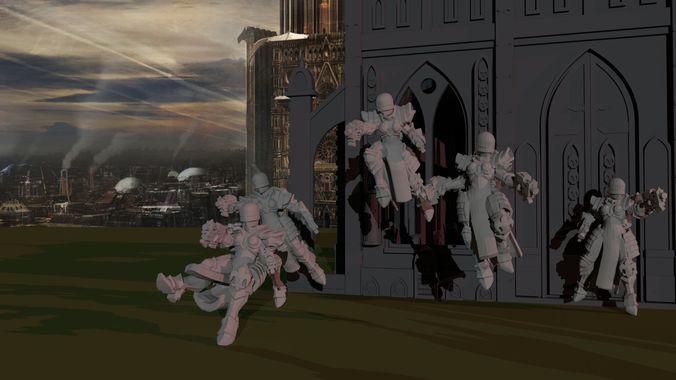 Sisters of War - Angelus Squad 3D model 3D printable | CGTrader