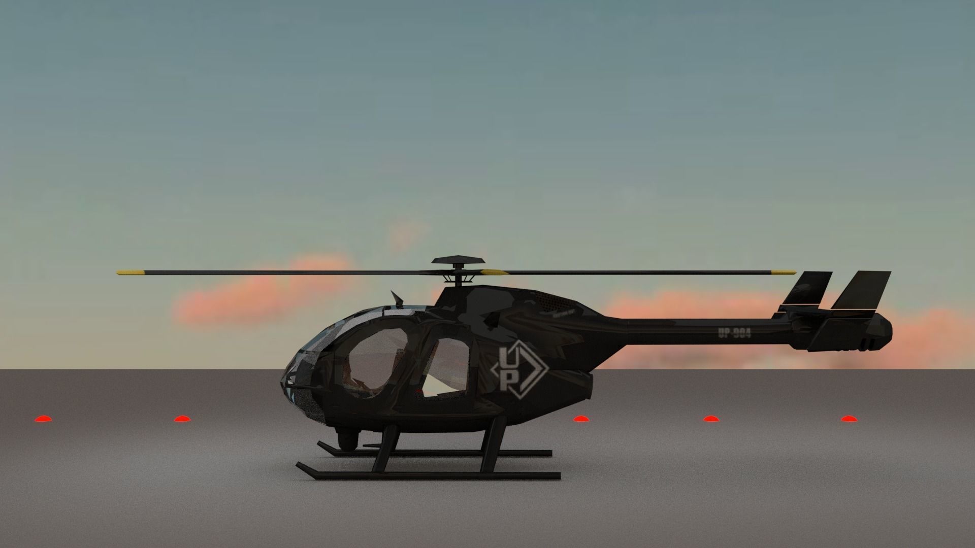 Rogue Assassin helicopter free VR / AR / low-poly 3D model | CGTrader