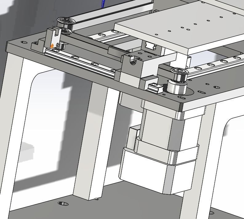 Three axis belt mechanism 3D model | CGTrader