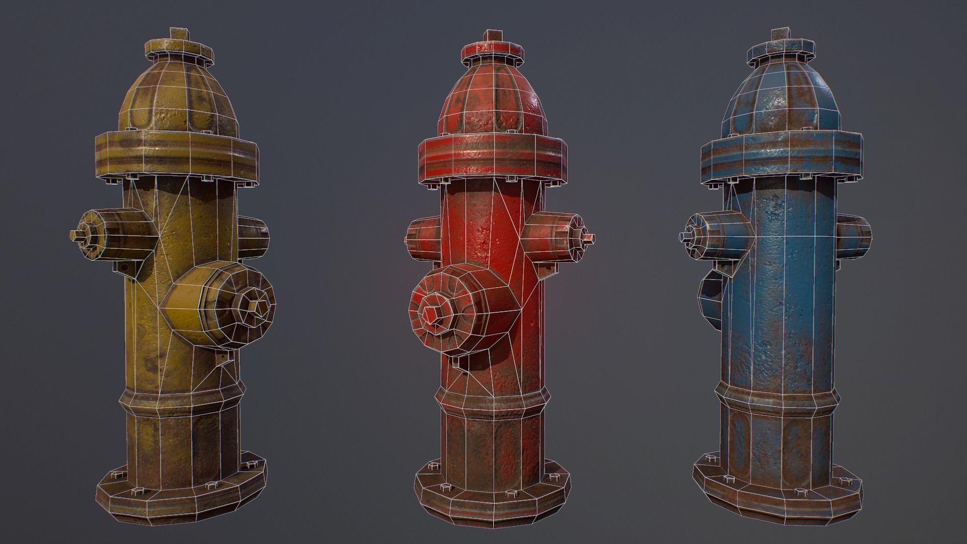3D model Fire Hydrant VR / AR / low-poly | CGTrader