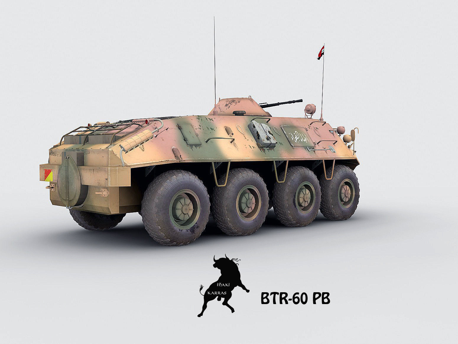 BTR-60 Pb 3D Model rigged MAX OBJ | CGTrader.com