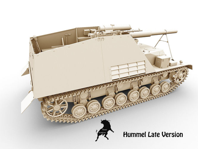 Sd Kfz 165 Hummel Late version 3D Model MAX OBJ | CGTrader.com
