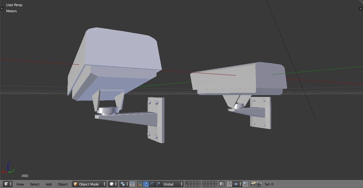 3D model Security Cam - Surveillance Camera VR / AR / low-poly | CGTrader