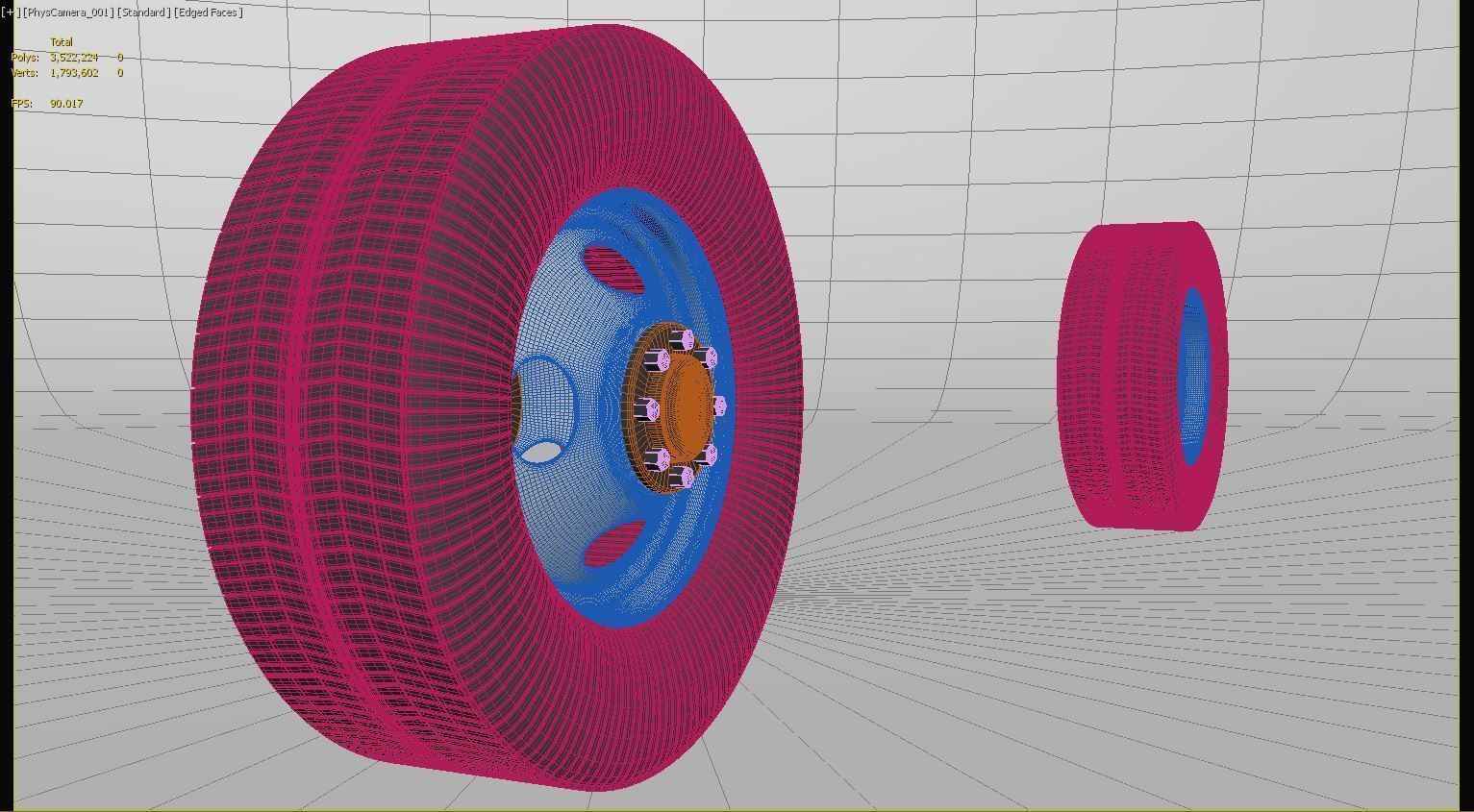 Truck Wheels 3D model | CGTrader