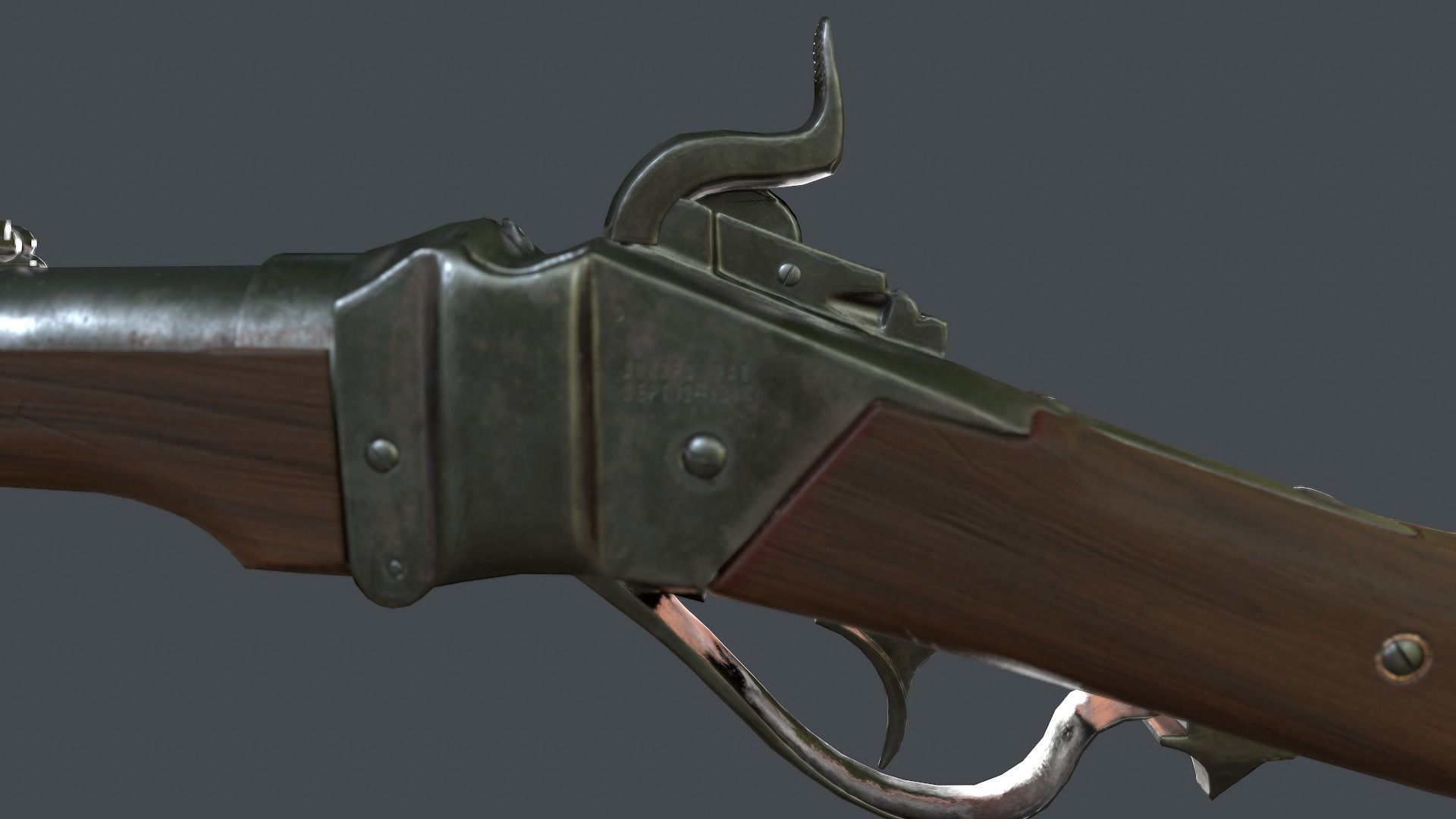 3D model Sharps Rifle VR / AR / low-poly rigged | CGTrader