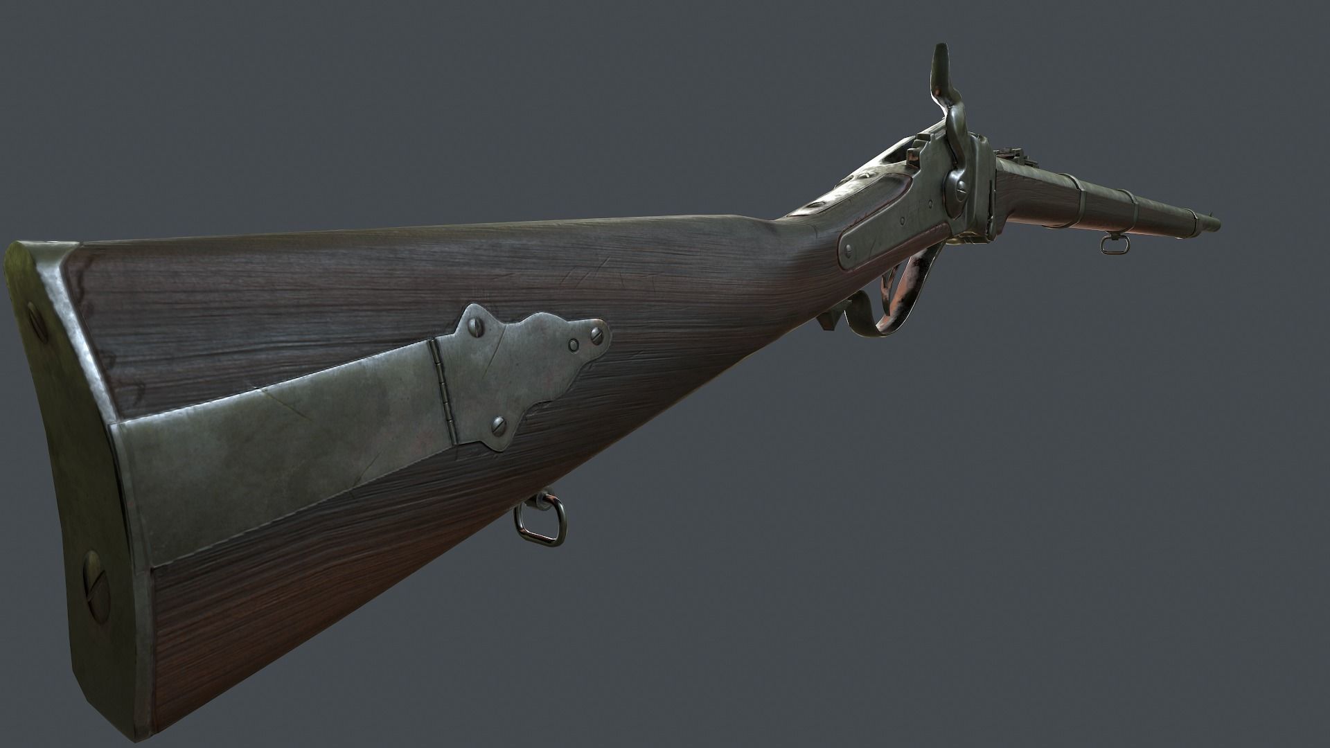 3D model Sharps Rifle VR / AR / low-poly rigged | CGTrader