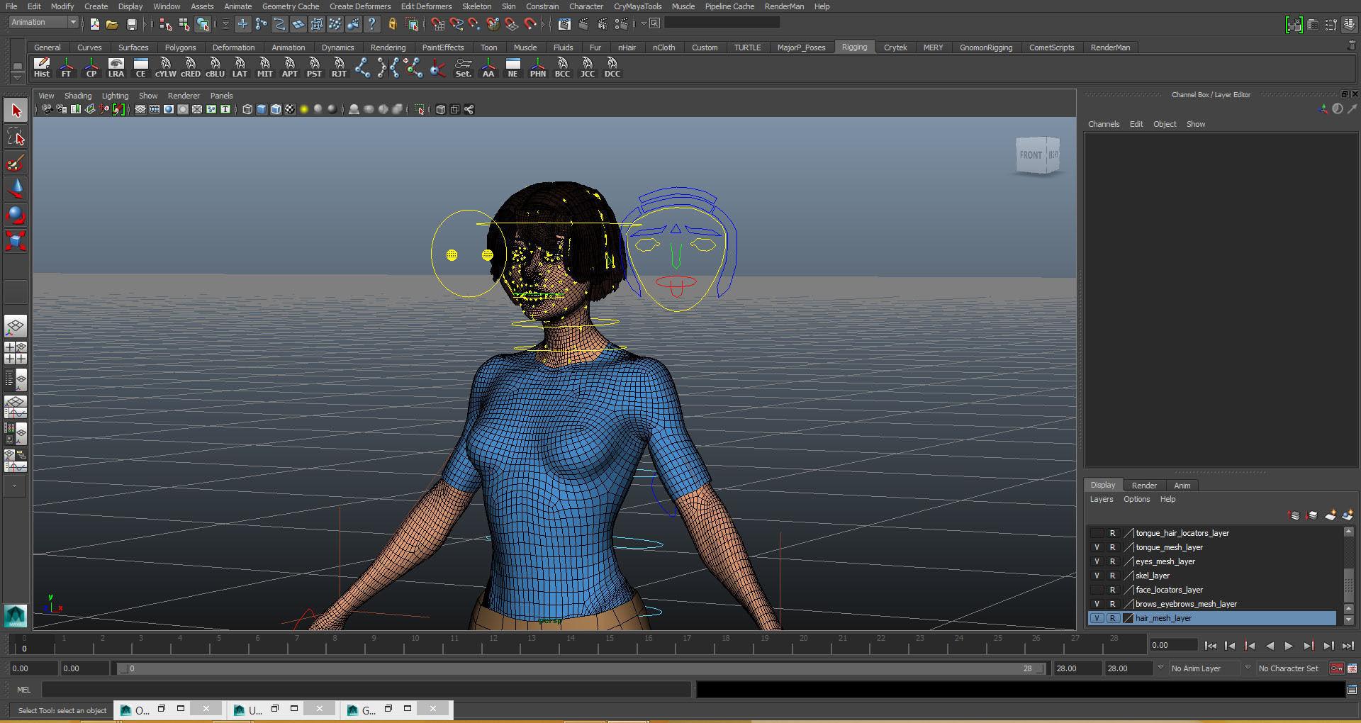 3D model Eve01 GameReady FacialRig VR / AR / low-poly rigged | CGTrader