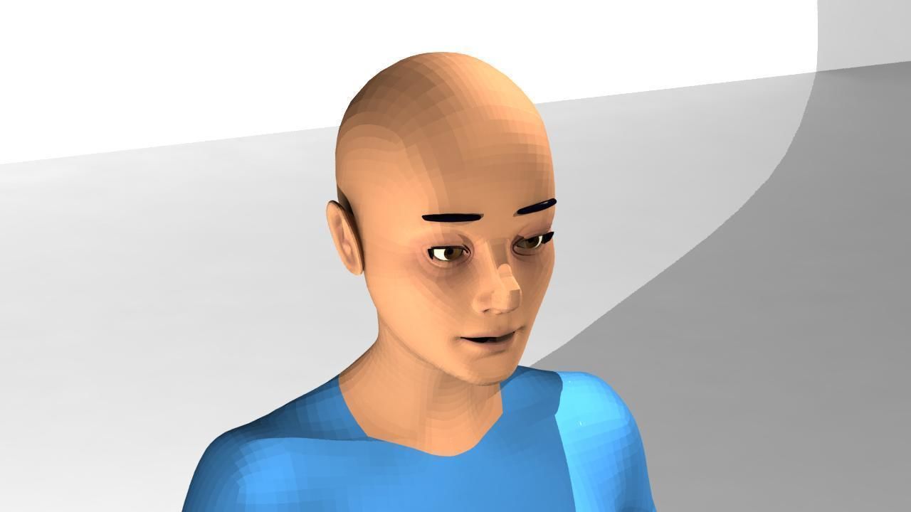 3D model Eve01 GameReady FacialRig VR / AR / low-poly rigged | CGTrader