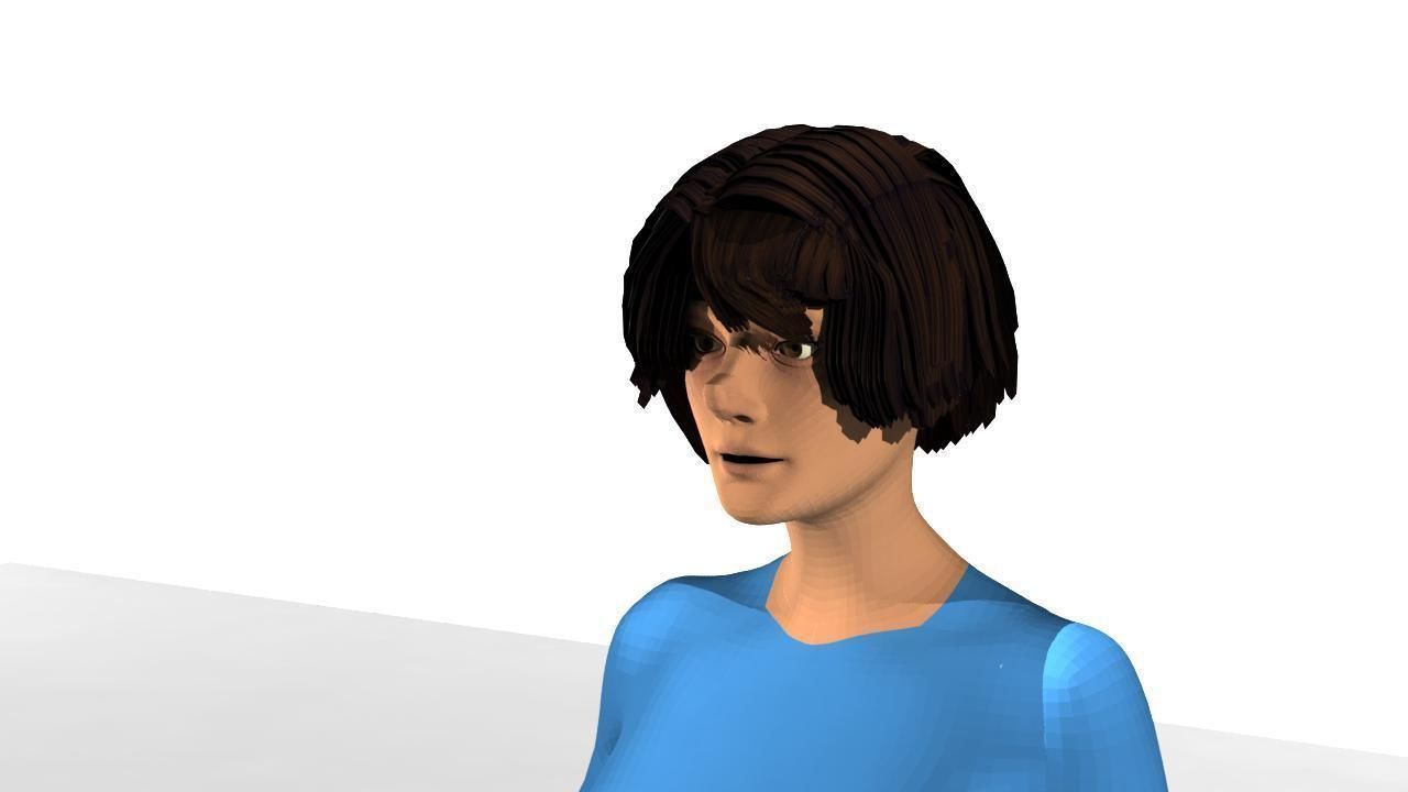 3D model Eve01 GameReady FacialRig VR / AR / low-poly rigged | CGTrader