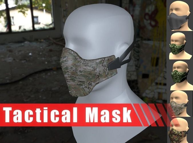 3D model Tactical Mask VR / AR / low-poly | CGTrader