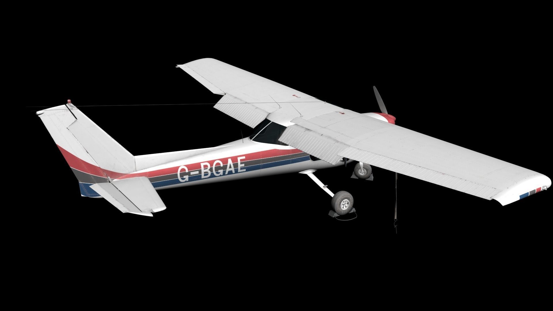 Cessna C152 3D model animated | CGTrader