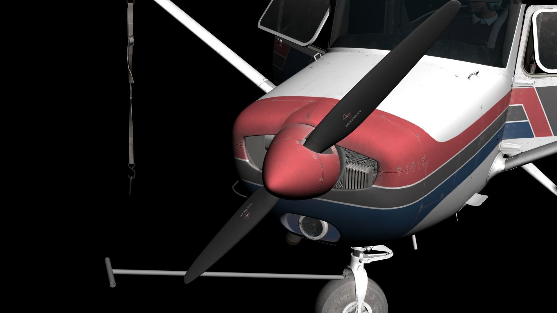 Cessna C152 3D model animated | CGTrader